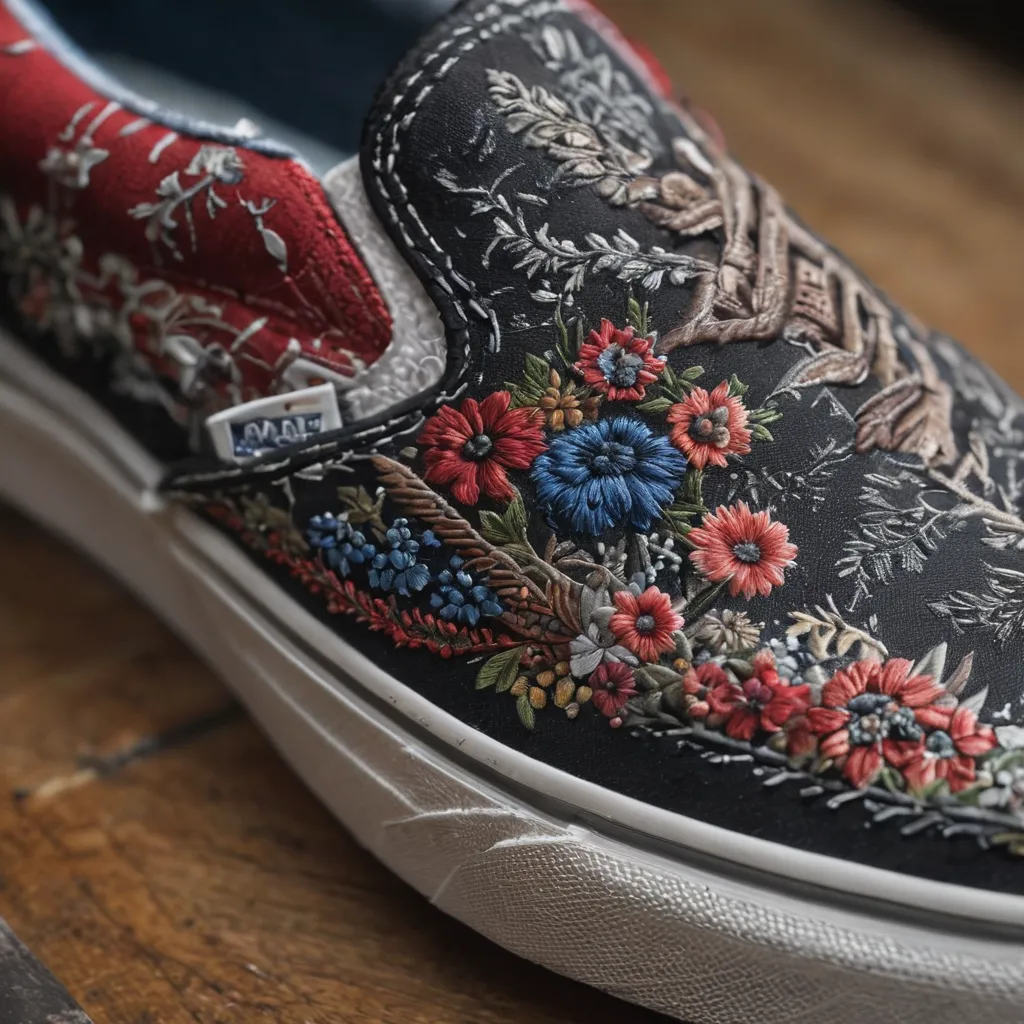 Embroidered Vans Slip-Ons: Design and Impact