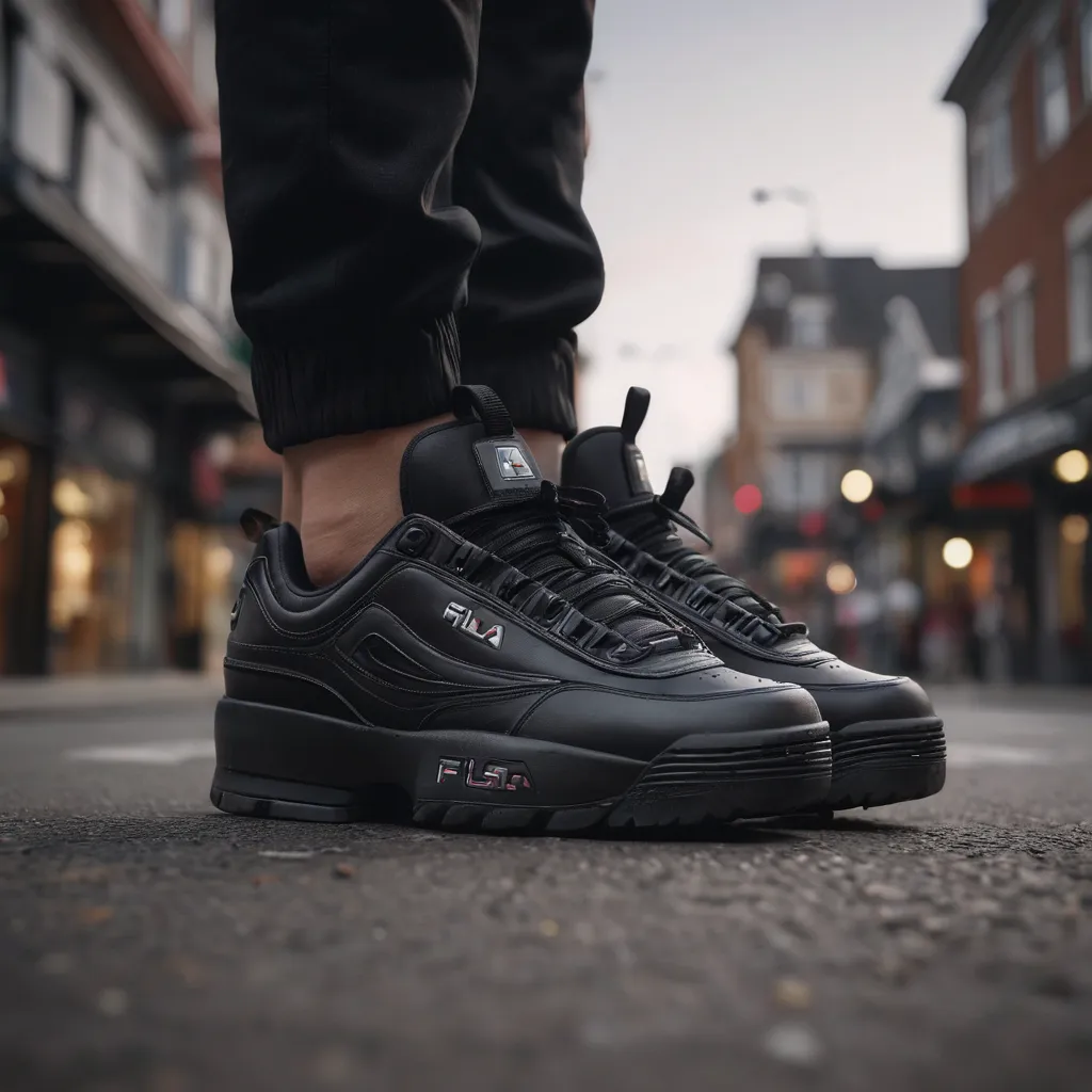 Exploring the All Black Fila Disruptor 2 Sneaker